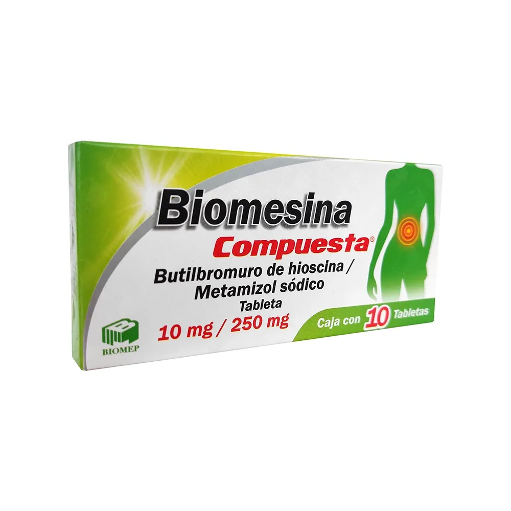 BIOMESINA COMPUESTA 10/250 mg 10 Grageas - Farmaenvios